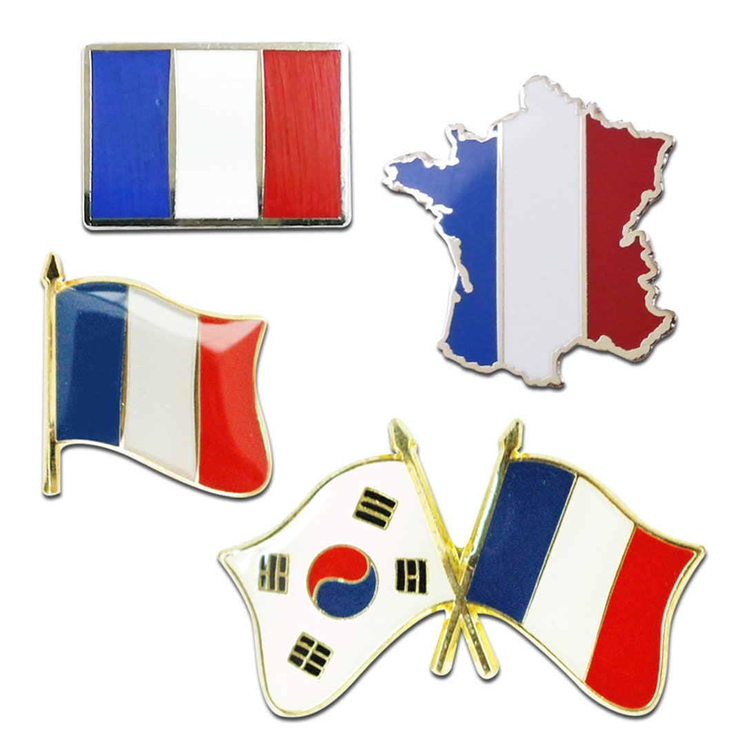 France Flag Pin Badge Collection - Etsy