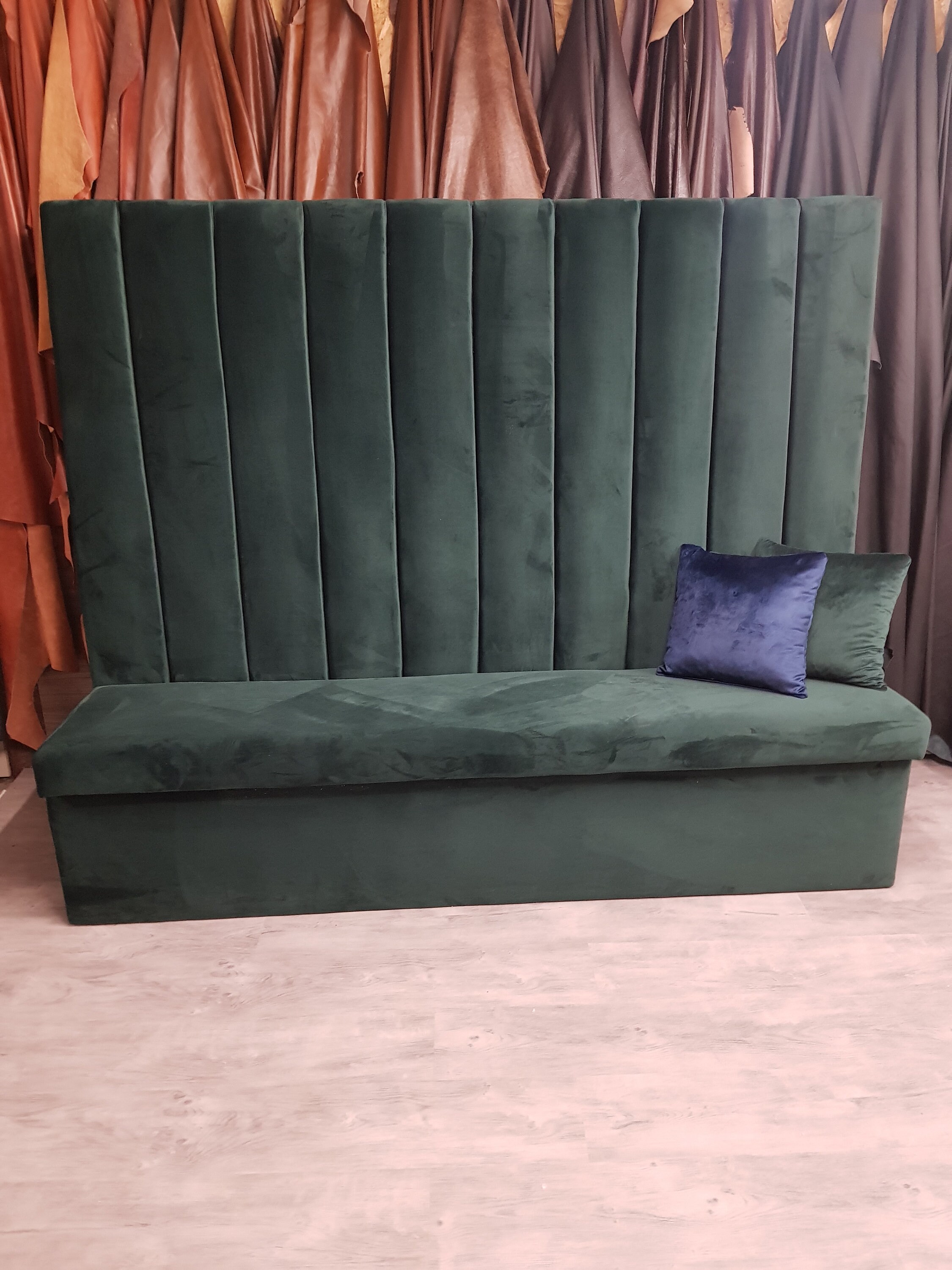 Modern Fluted High Backed Dining Kitchen Commercial Bench - Etsy UK