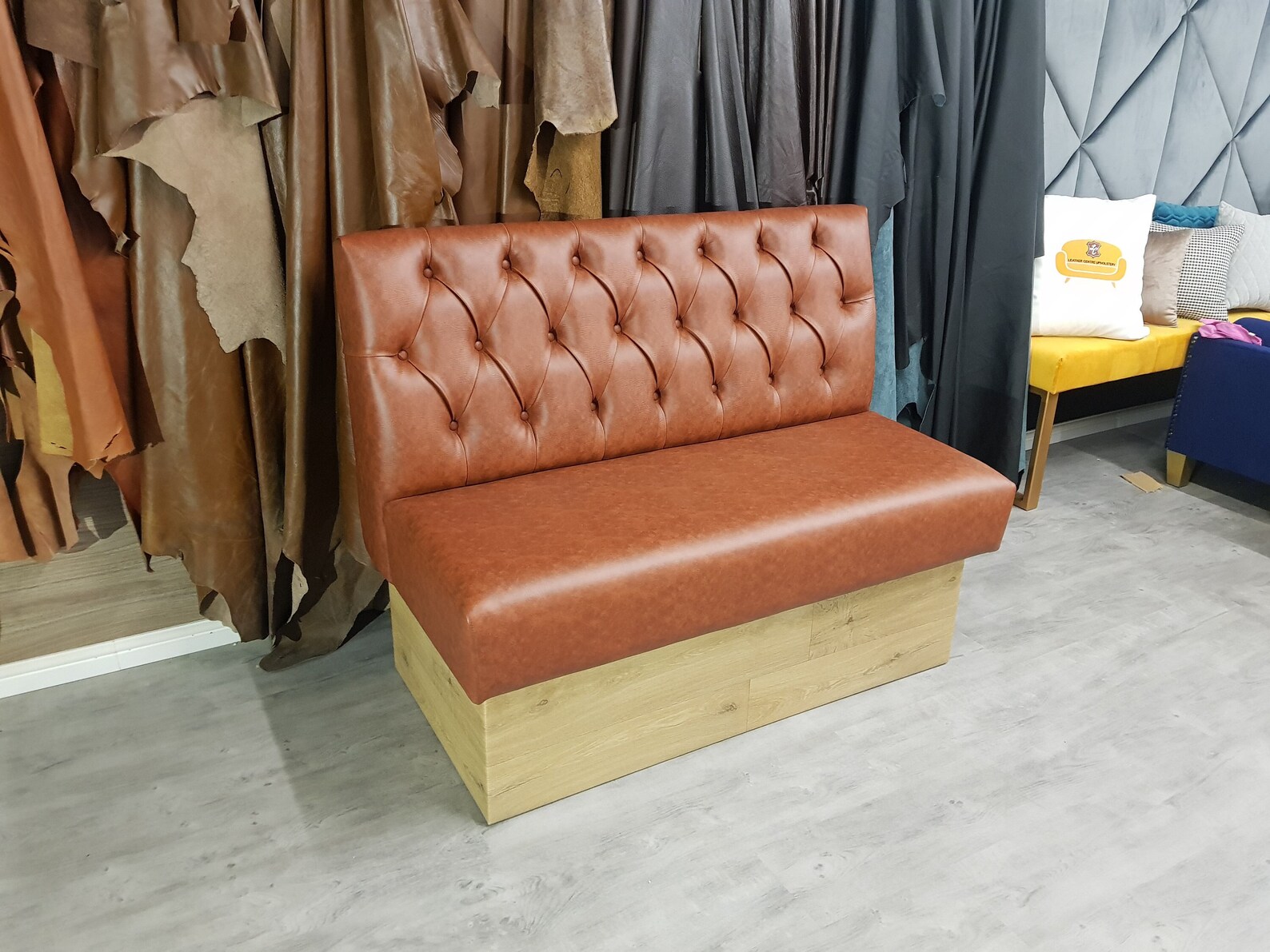 Bespoke Upholstered Booth Seatings Chesterfield Style - Etsy UK