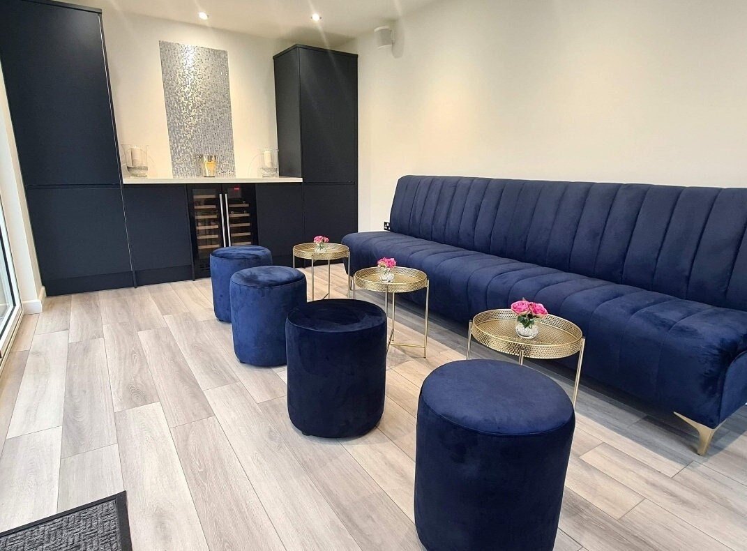 New York -bespoke Fluted Kitchen Bench, Seating Booth, Modern Dining ...