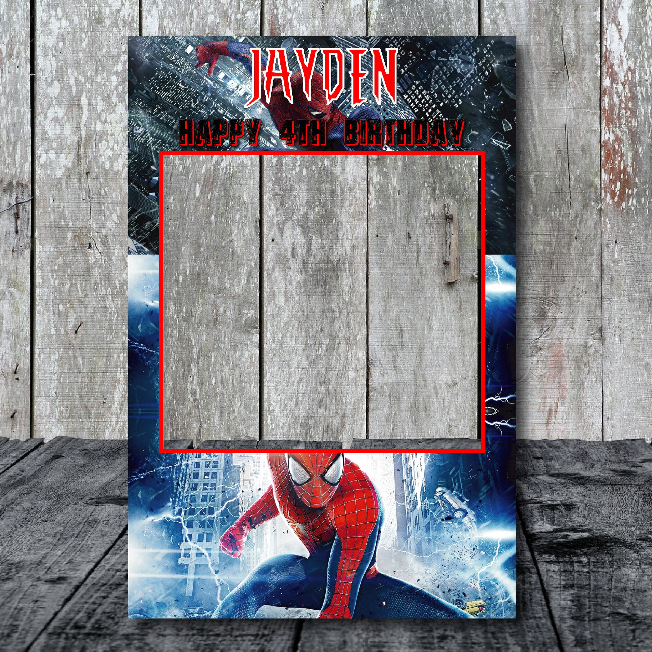 Spiderman Photobooth frame Spiderman Party Photo Booth frame | Etsy