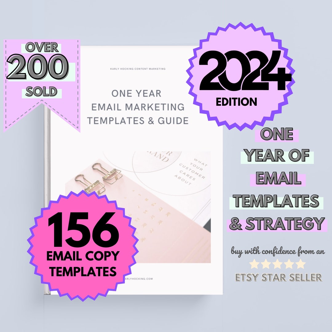 One Year Email Marketing Templates & Guide I Email Marketing Templates ...