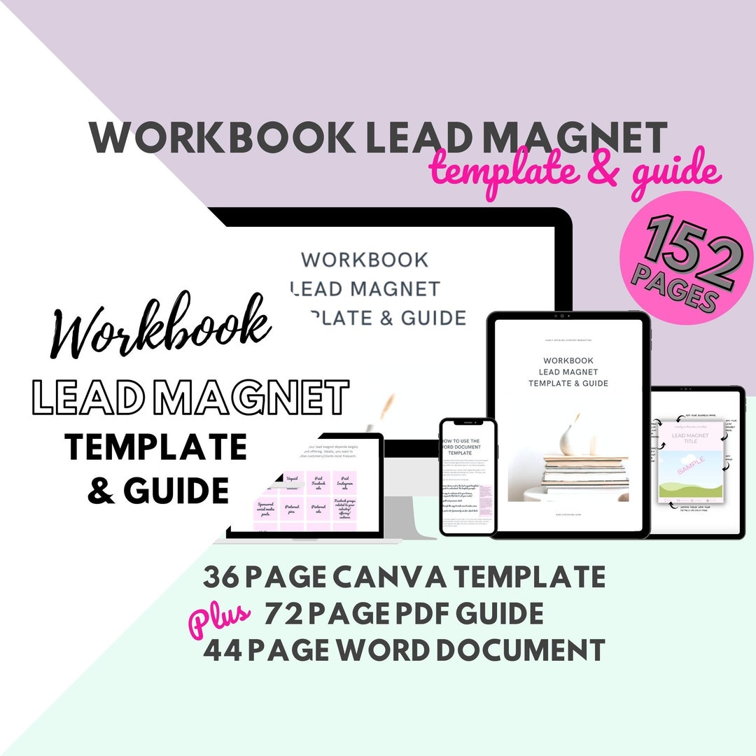 Workbook Lead Magnet Template and Guide I Opt-in | Canva Template I ...
