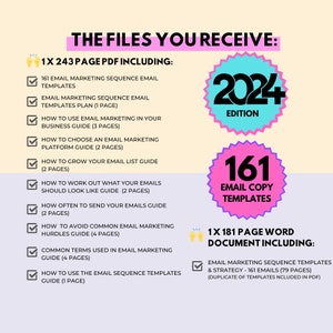 Email Marketing Sequence Templates & Guide I Email Templates Email ...