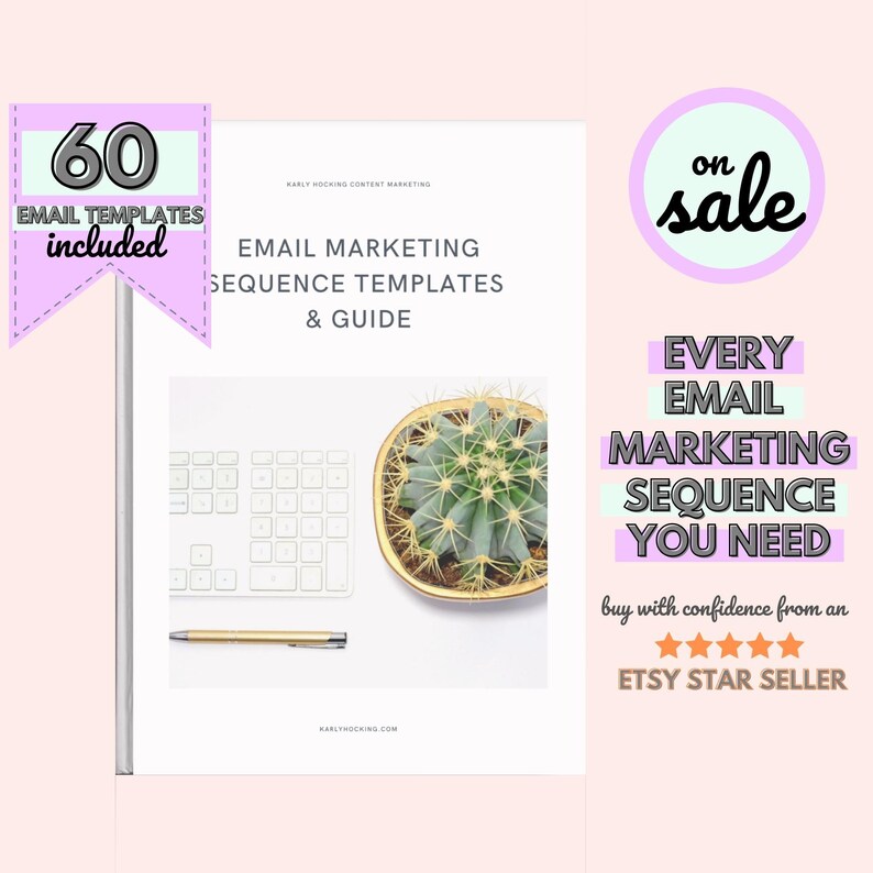 Email Marketing Sequence Templates & Guide I Email Templates - Etsy