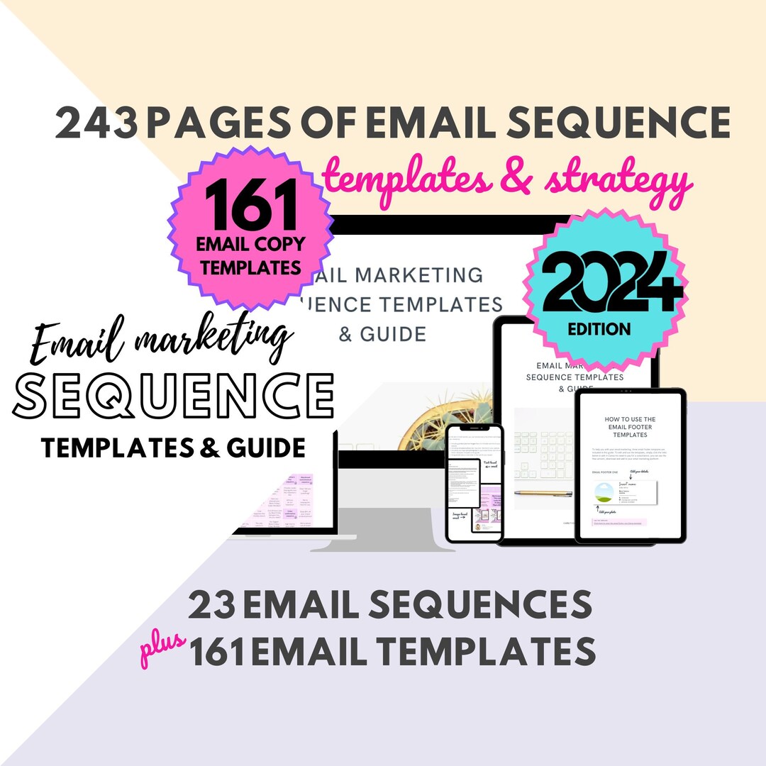 Email Marketing Sequence Templates & Guide I Email Templates Email ...