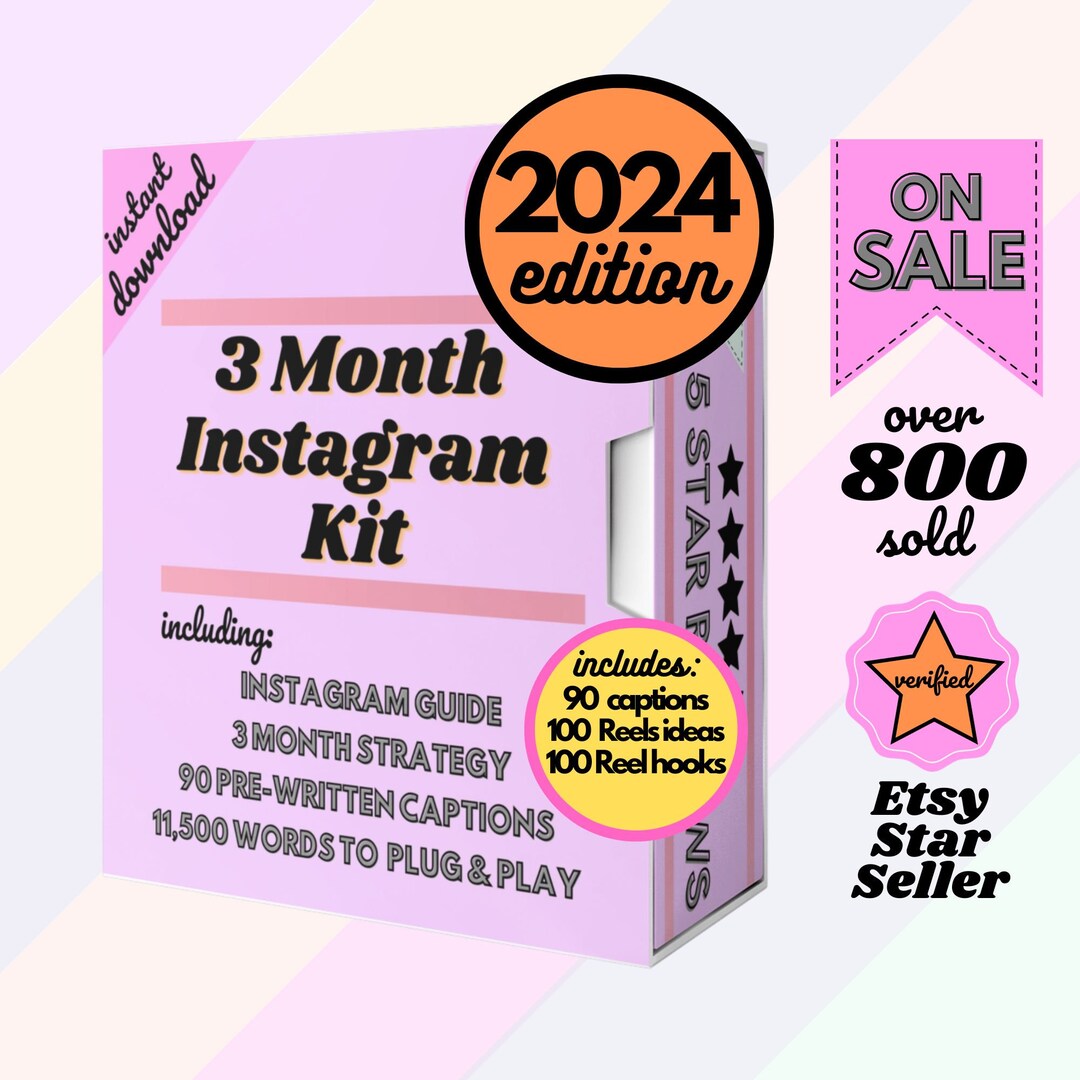 2024 Instagram Kit Social Media Planner I Instagram Template Instagram ...