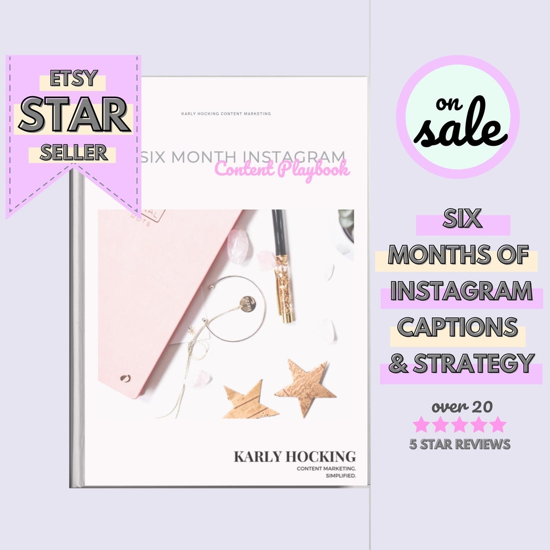 6 Month Instagram Plan | Instagram Template | Instagram Captions ...