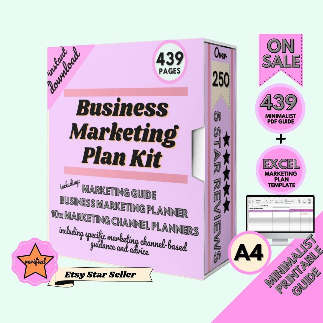 Marketing Planner I Business Marketing Plan I Marketing Workbook I ...