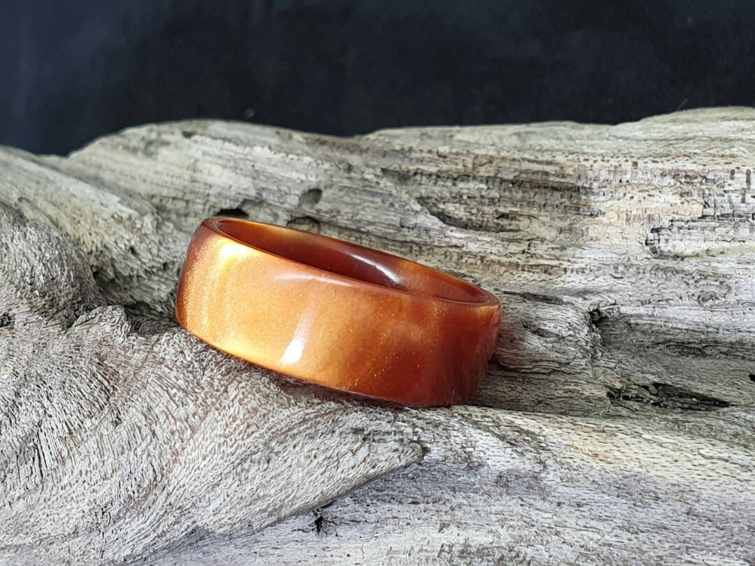 Gold Shimmer Kirinite Ring - Etsy