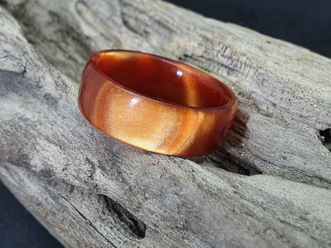 Gold Shimmer Kirinite Ring - Etsy