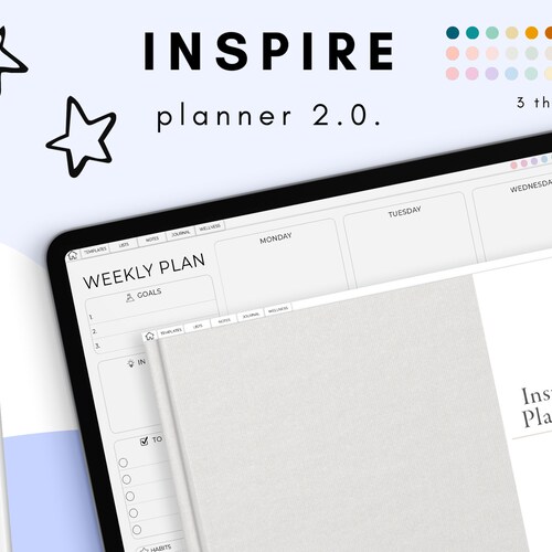 Digital Planner for Goodnotes Undated Life Planner Digital | Etsy
