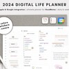 2024 Monthly Calendar Sticker, Digital Planner Dates, Mini Monthly ...