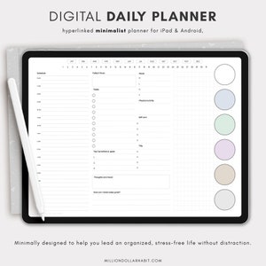 Digital Daily Planner for Goodnotes, Daily Schedule, 365 Day Planner ...