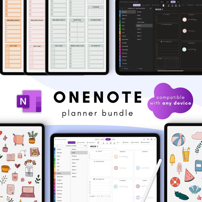Onenote Templates - Etsy