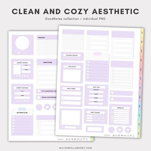 Goodnotes Digital Planner Widgets / Cute and Cozy Digital Stickers - Etsy
