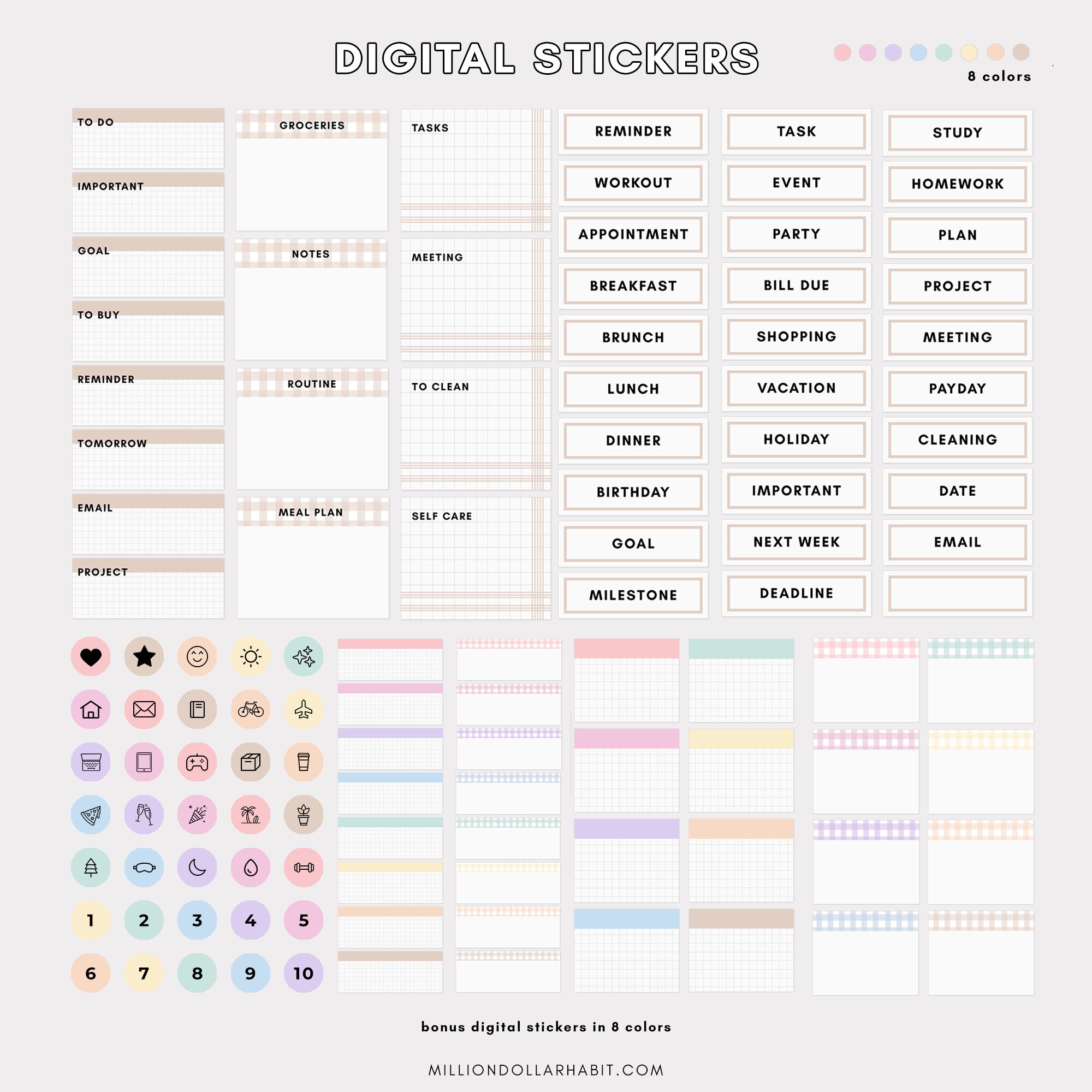Goodnotes Digital Planner Undated Notability Planner Undated - Etsy