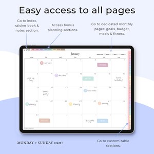 Digital Planner for Goodnotes, Undated Life Planner, Digital Journal ...