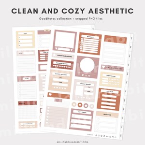 Goodnotes Digital Planner Widgets / Cute Minimalist Digital Stickers - Etsy