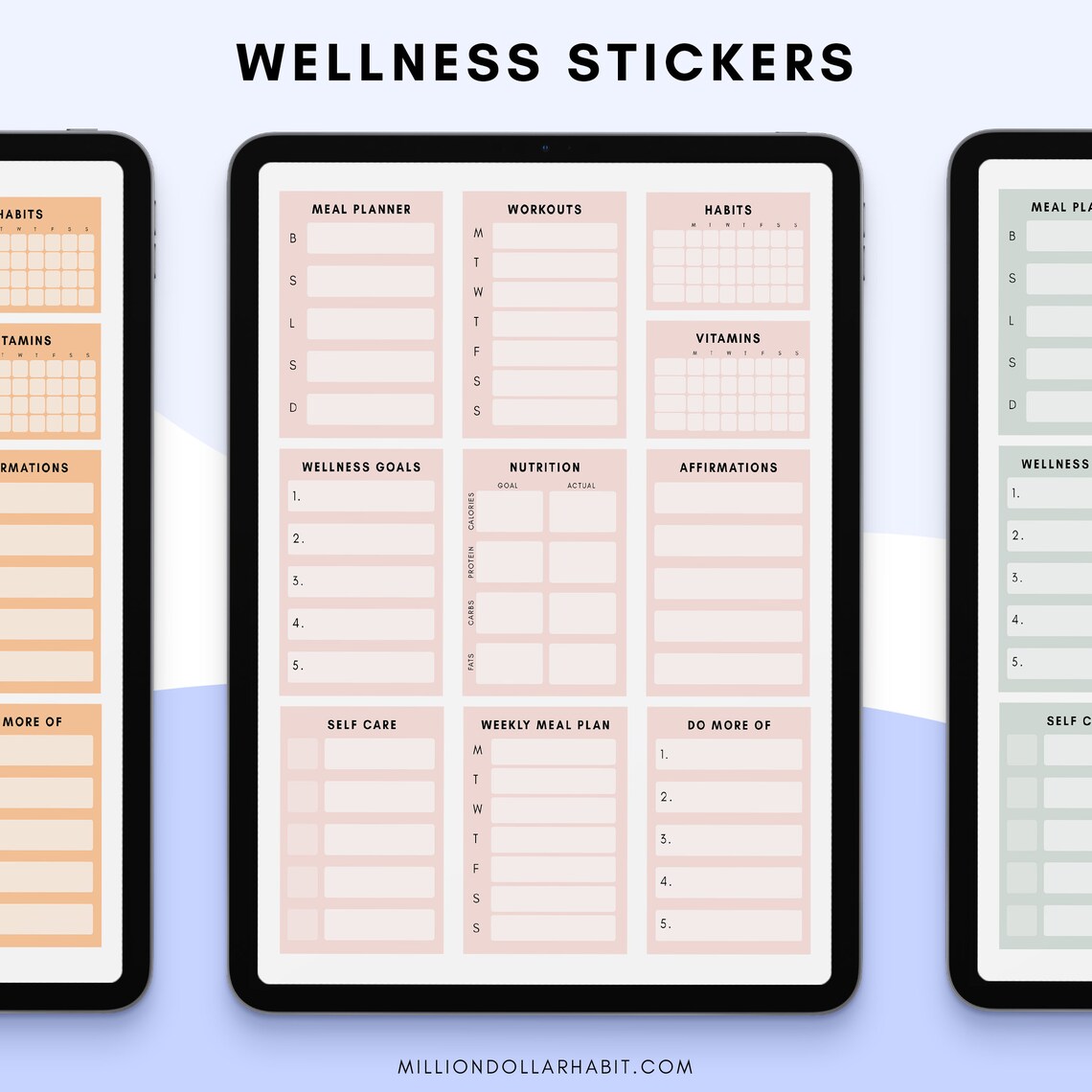 Functional Digital Stickers Digital Sticker Book Digital - Etsy