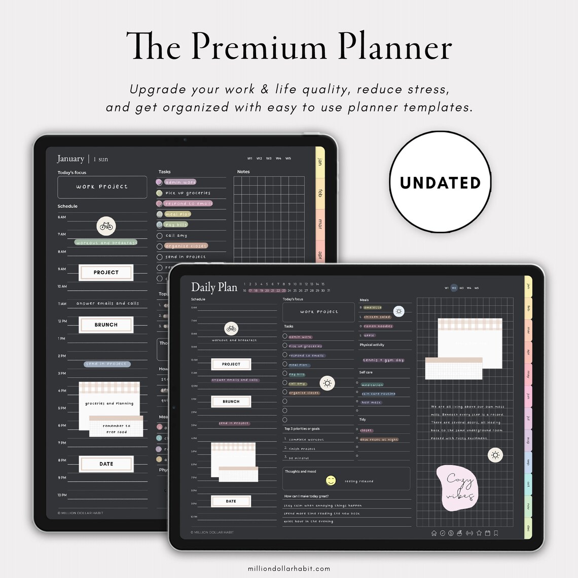 Digital Planner Bundle for Goodnotes, iPad Planner and Stickers ...