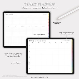 Digital Planner for Goodnotes, Notability Planner, Undated iPad Planner ...
