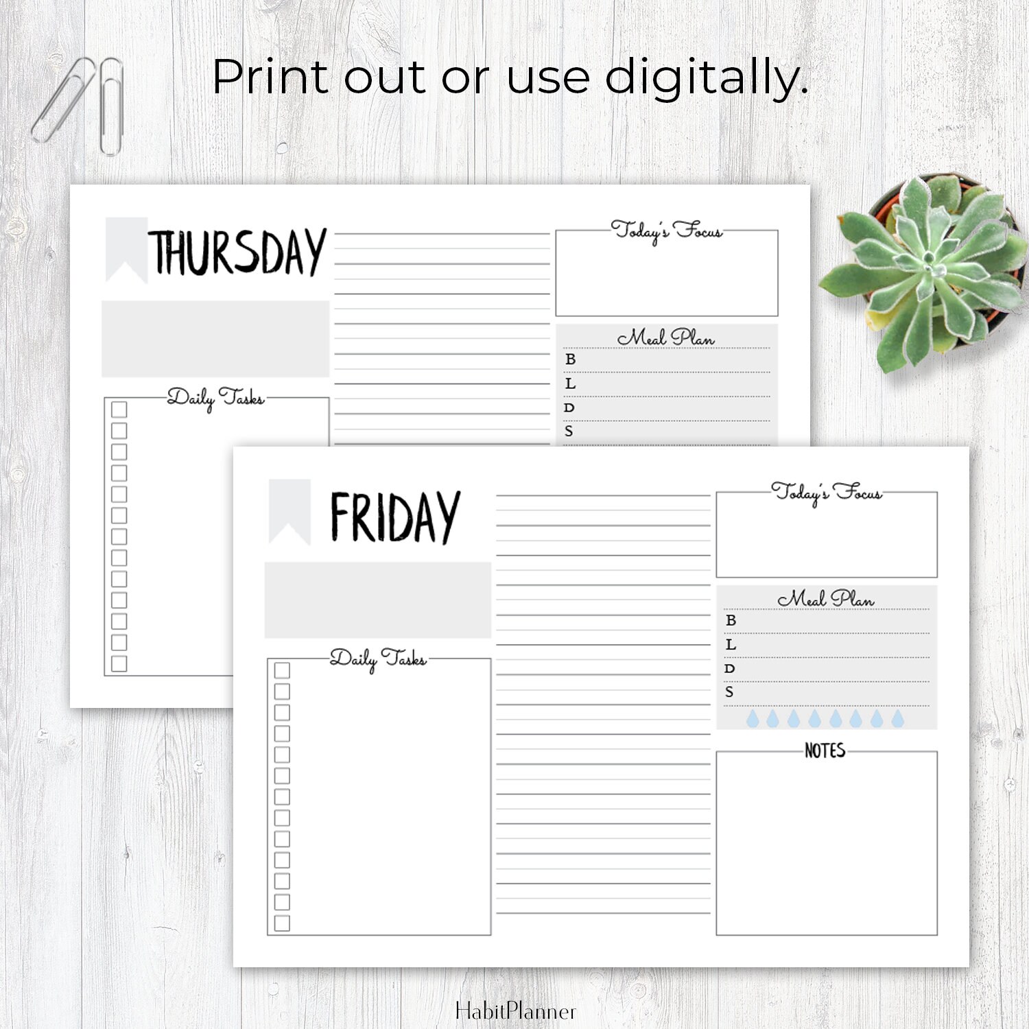 Goodnotes Daily Planner Template Free