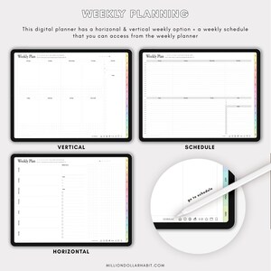 Digital Planner for Goodnotes, Notability Planner, Undated iPad Planner ...