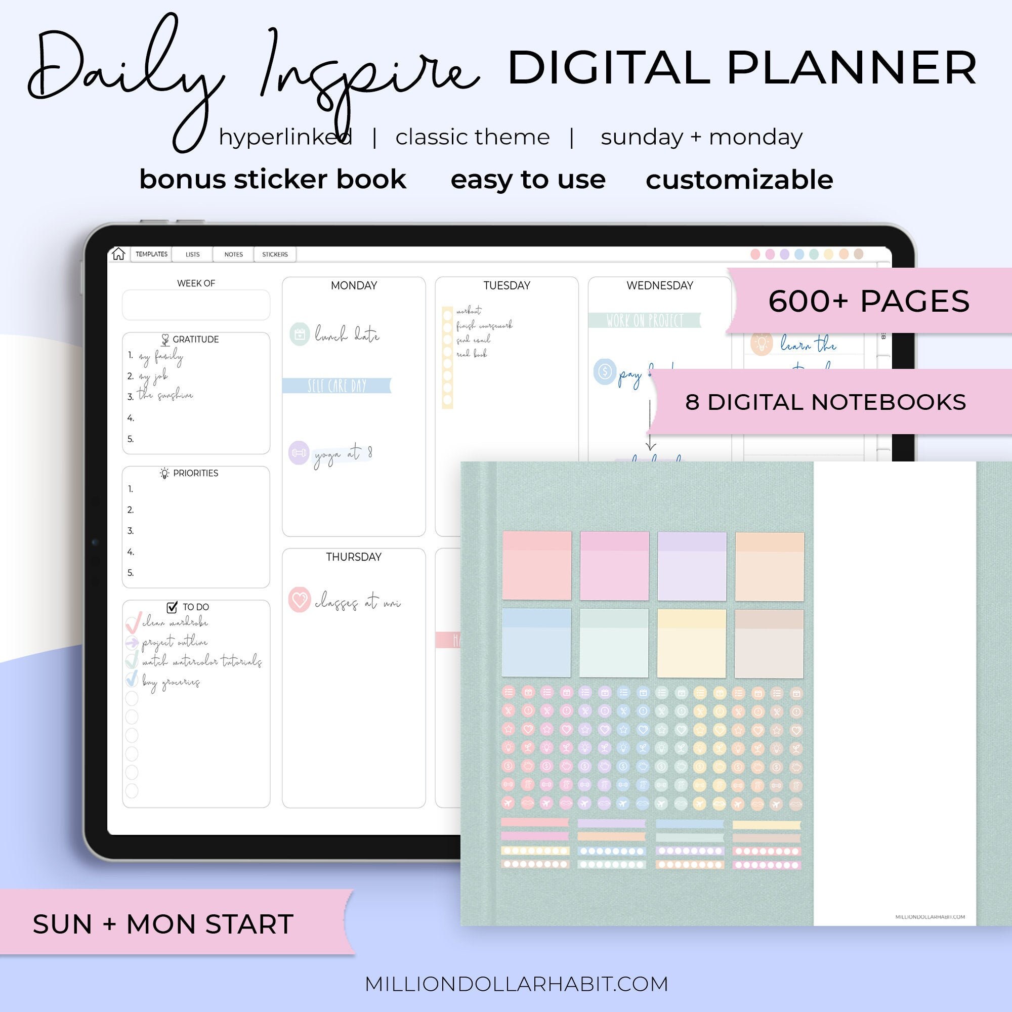 Paper & Party Supplies Calendars & Planners Notability Digital Planner ...