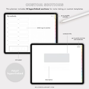 Digital Planner for Goodnotes, Notability Planner, Undated iPad Planner ...