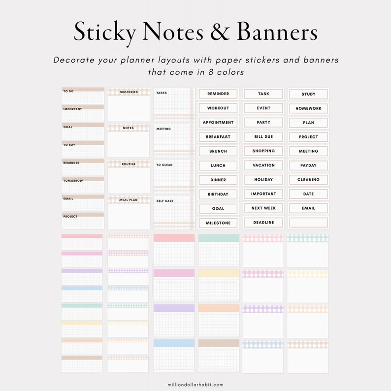 Digital Planner Bundle for Goodnotes, iPad Planner and Stickers ...