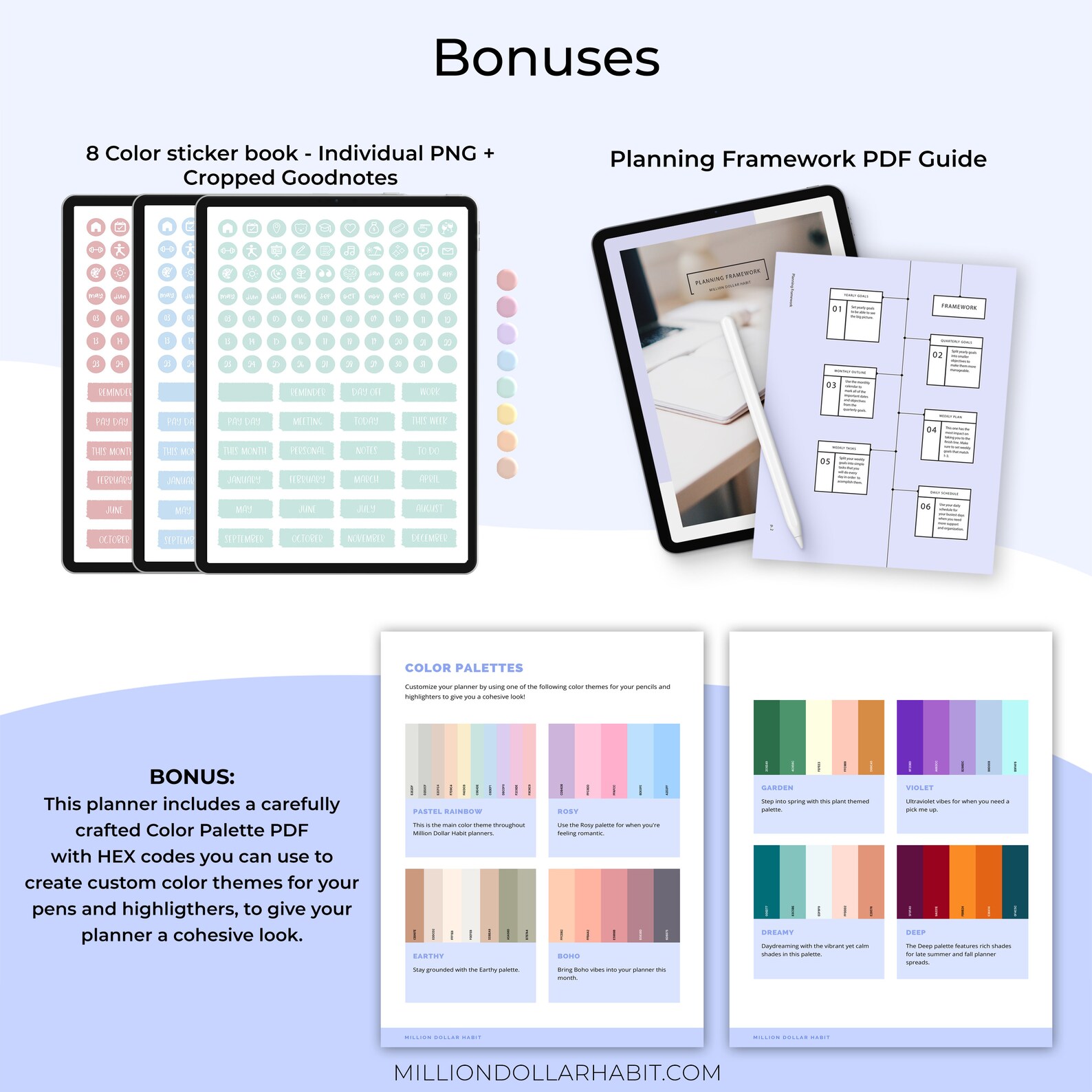 Dark Mode Bullet Journal Blackout Digital Planner Black - Etsy