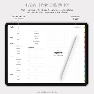 Digital Planner for Goodnotes, Notability Planner, Undated iPad Planner ...