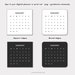2024 Monthly Calendar Sticker, Digital Planner Dates, Mini Monthly ...