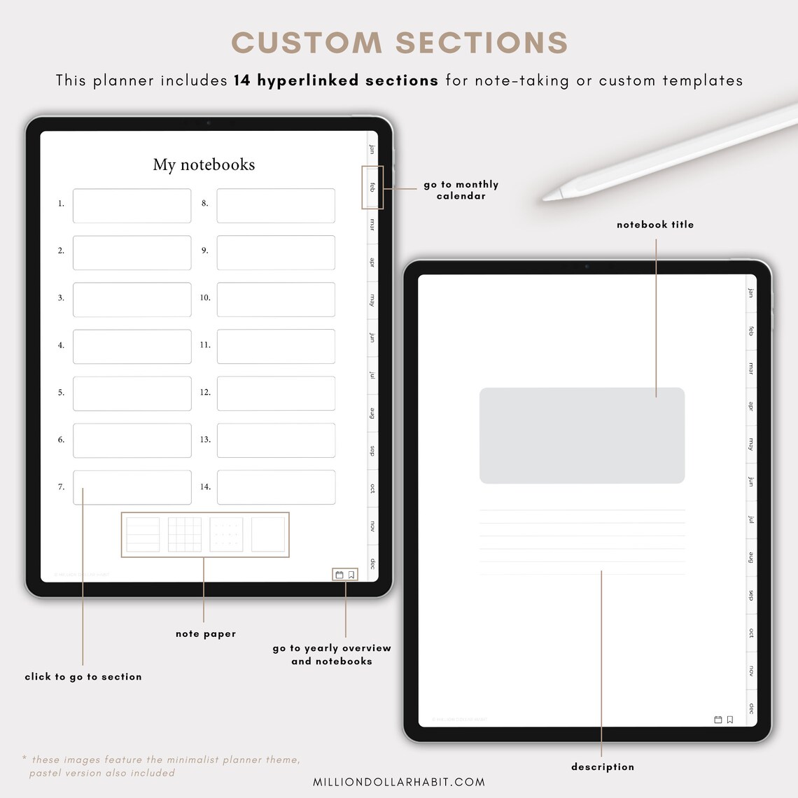 Digital Planner Goodnotes Planner Undated Ipad Planner - Etsy