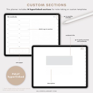 Undated Digital Planner, Goodnotes Notability Planner, Undated iPad ...
