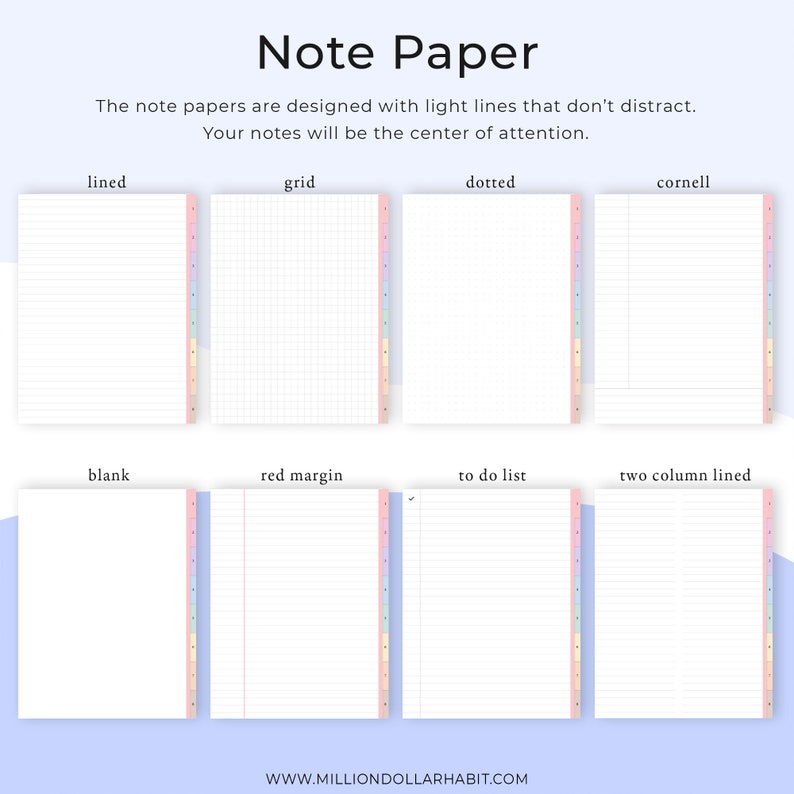 Digital Notebook for Goodnotes Notability Note Taking 8 Tabs - Etsy