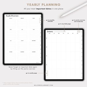 Digital Planner, Goodnotes Planner, Undated iPad Planner, Daily and ...