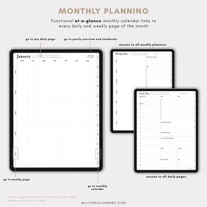 Digital Planner, Goodnotes Planner, Undated iPad Planner, Daily and ...