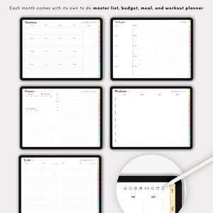 Digital Planner for Goodnotes, Notability Planner, Undated iPad Planner ...