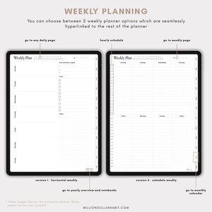 Digital Planner, Goodnotes Planner, Undated iPad Planner, Daily and ...