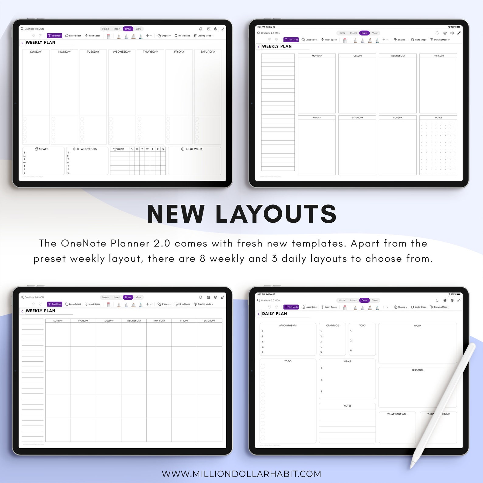 Onenote Digital Planner Undated Onenote Planner Android - Etsy UK