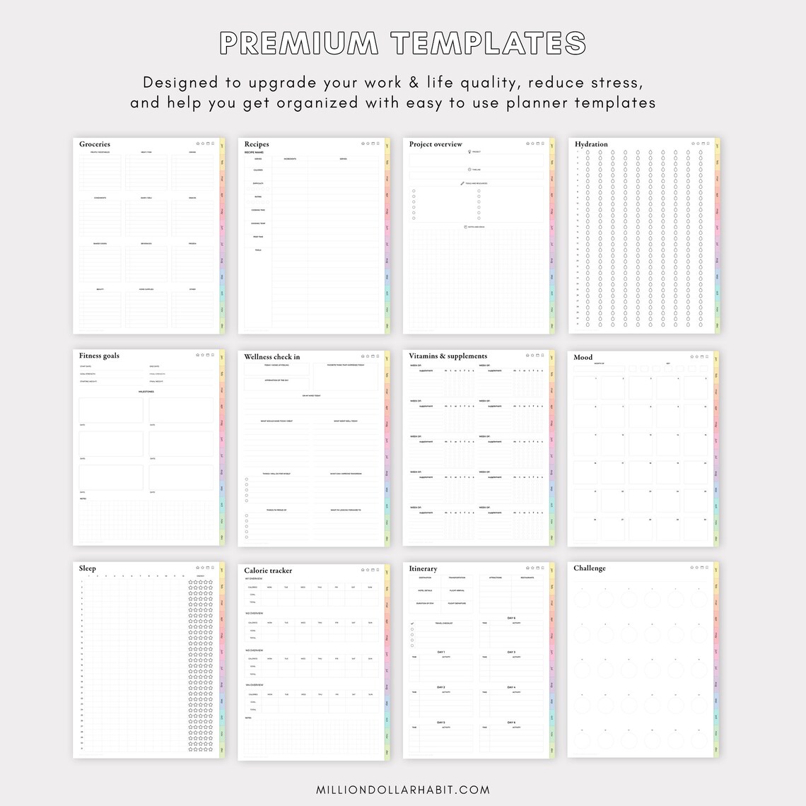 Goodnotes Digital Planner Undated Notability Planner Undated - Etsy