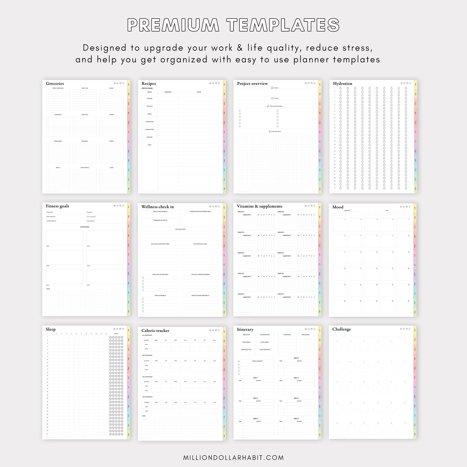 Goodnotes Digital Planner Undated Notability Planner Undated - Etsy