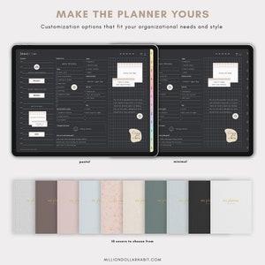 2023 Dark Mode Digital Planner Landscape Digital Goodnotes - Etsy