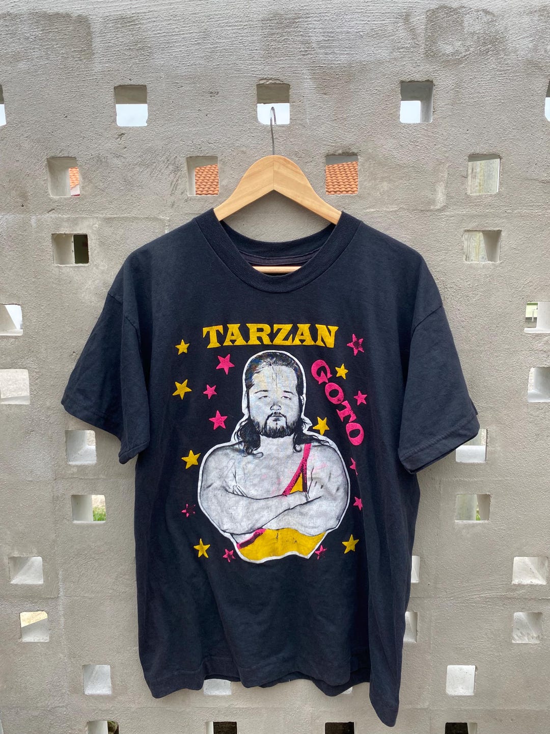 Vintage Tarzan Goto Japan Pro Wrestling Shirt - Etsy