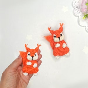 Mini Toy Squirrel Crochet Pattern Pdf Stuffed Animal Toy - Etsy