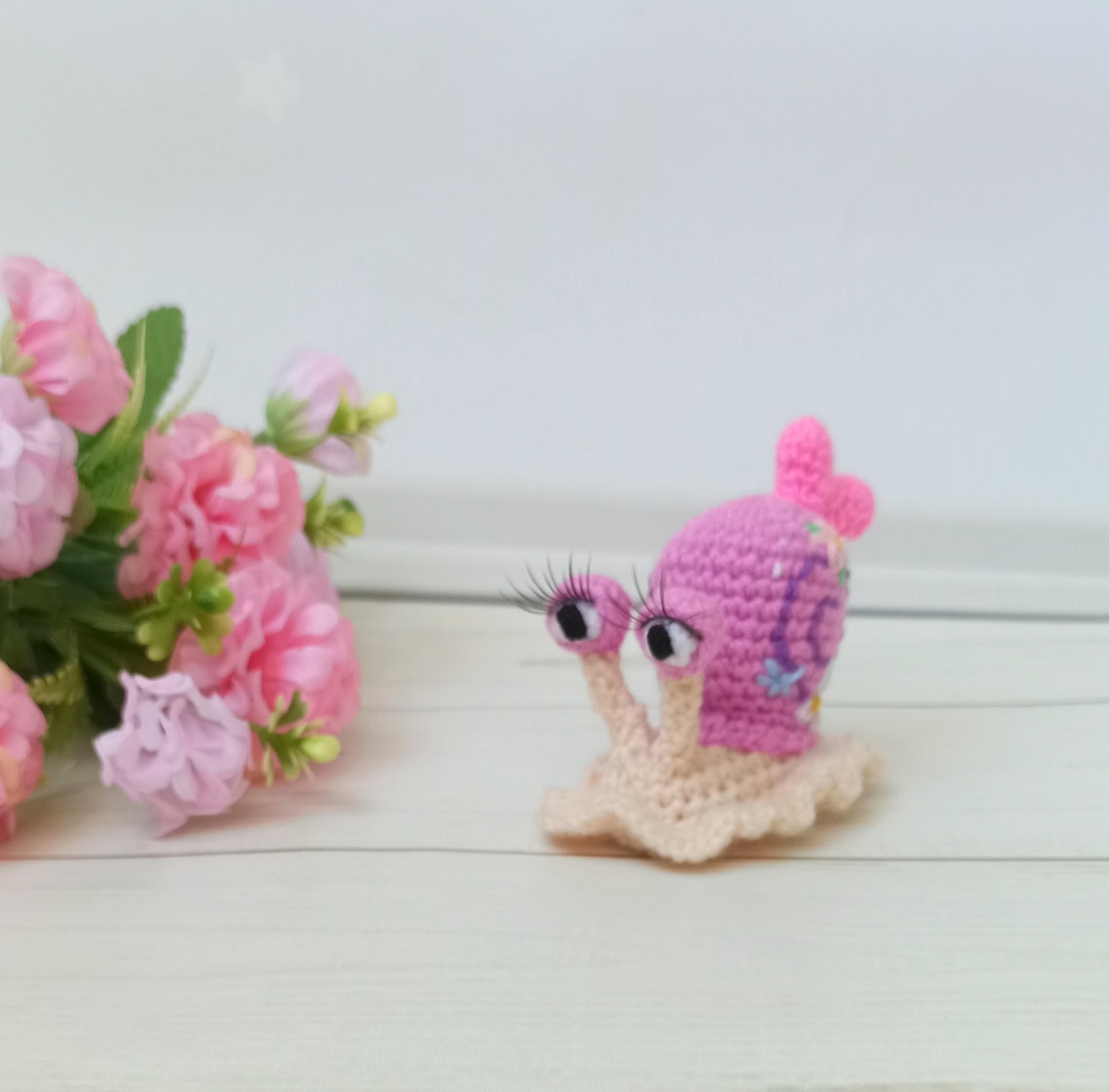 Snail Crochet Pattern Love Snail With Heart Pattern Pdf - Etsy