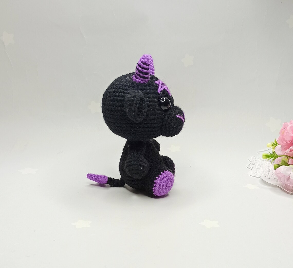Lucifer the Fallen Angel, Instant Download, Crochet Baphomet Amigurumi ...