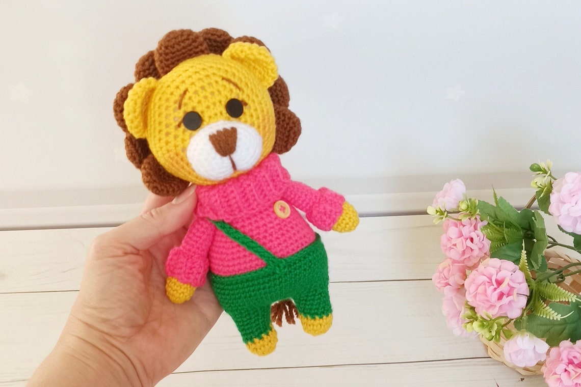 Crochet Lion Pattern PDF Pattern Easy Crochet Lion Amigurumi - Etsy